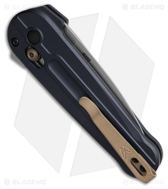 Benchmade Lowden AXIS Lock Knife Crater Blue Aluminum