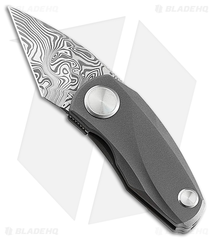 Bestech Knives Tulip Knife Gray Titanium Damascus