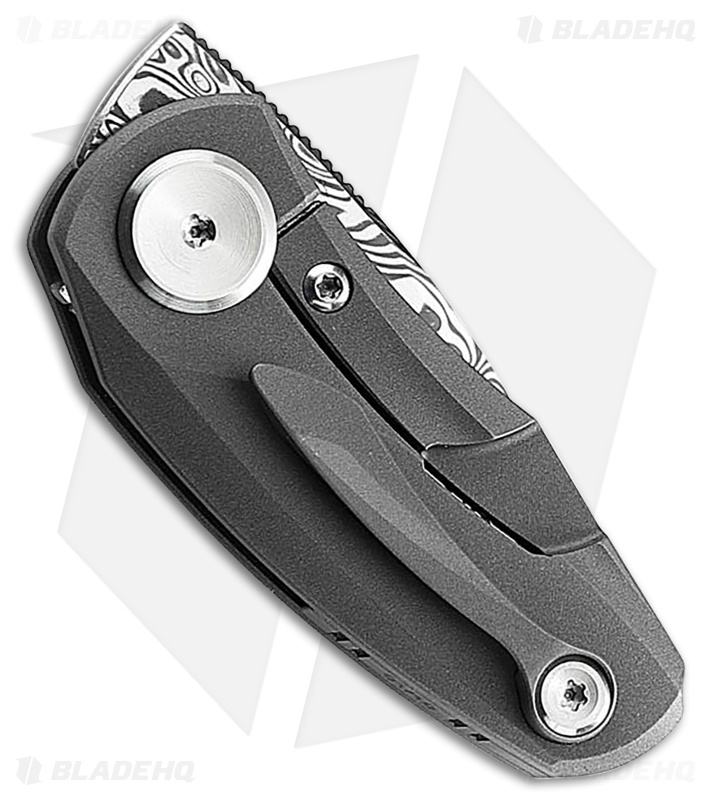 Bestech Knives Tulip Knife Gray Titanium Damascus