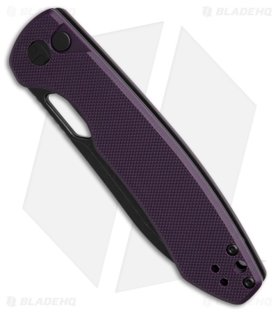 Bestech Firebird Button Lock Knife Purple G-10 - Blade HQ