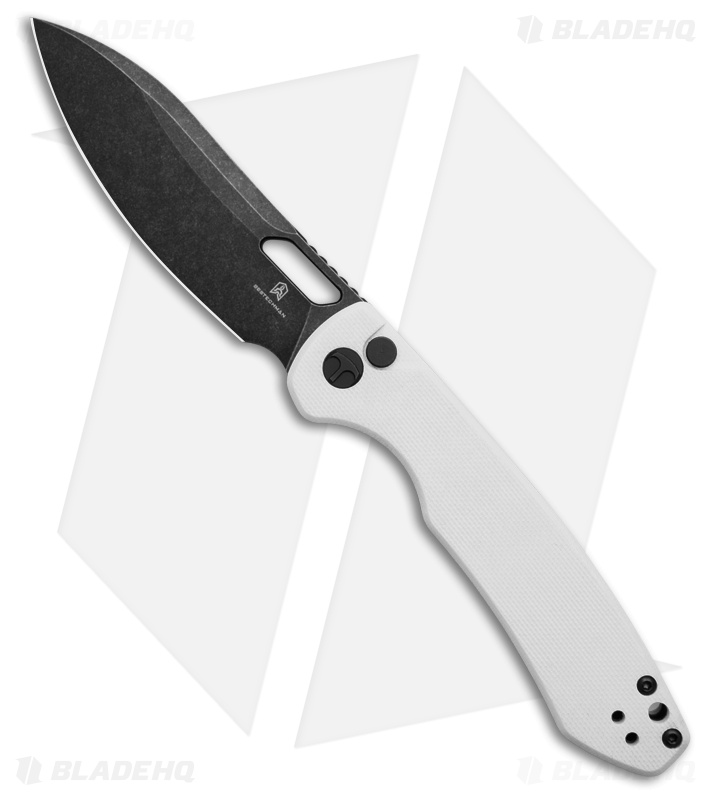 Bestech Firebird Button Lock Knife White G-10 - Blade HQ