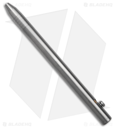 Big Idea Design Slim Bolt Action Pen - Titanium - Blade HQ