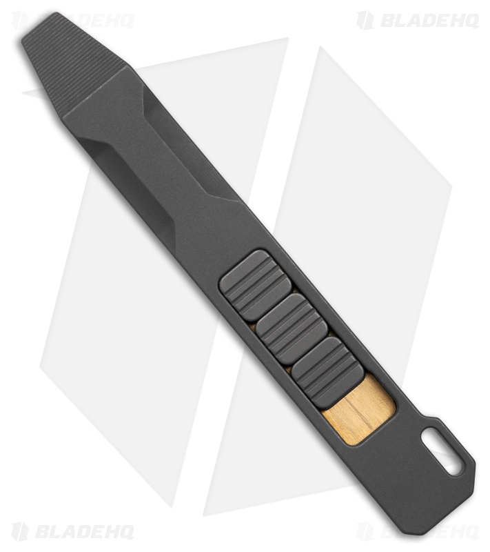 Big Idea Design Ti Pry Bar - Stonewashed Titanium - Blade HQ