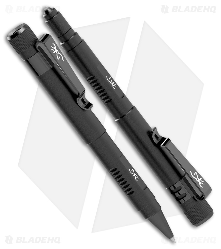 Browning 4 in 1 Survival Pen Black w/ LED Flashlight BR2130 - Blade HQ