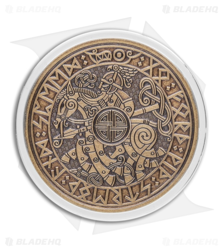 Carpe Diem Viking Travel Coin | Antique Bronze | Blade HQ
