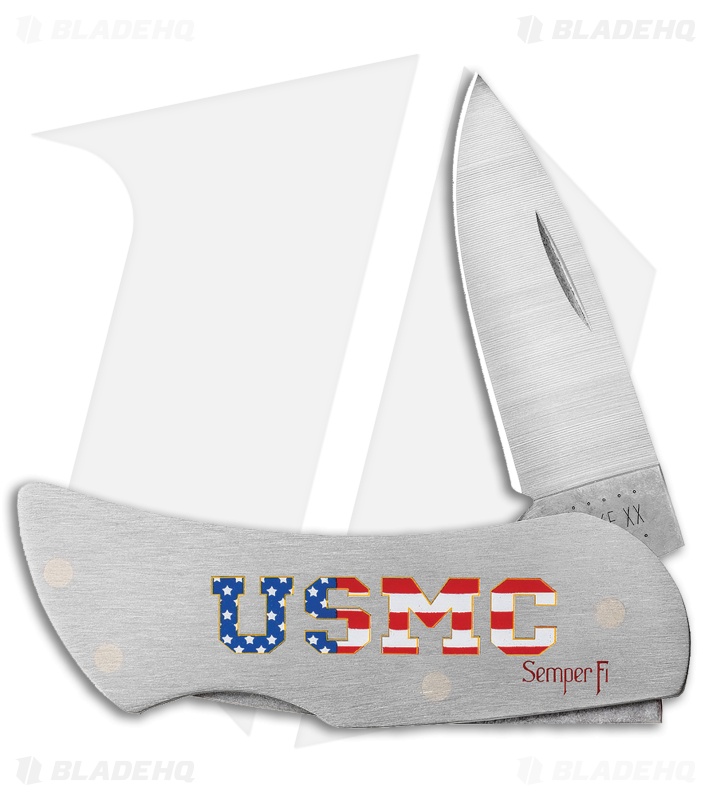 Case USMC Executive Lockback Knife | 3.25" Stainless Steel | Blade HQ