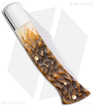 Case Knives Axe Handle Knife 4" Amber Bone BR61135 SS
