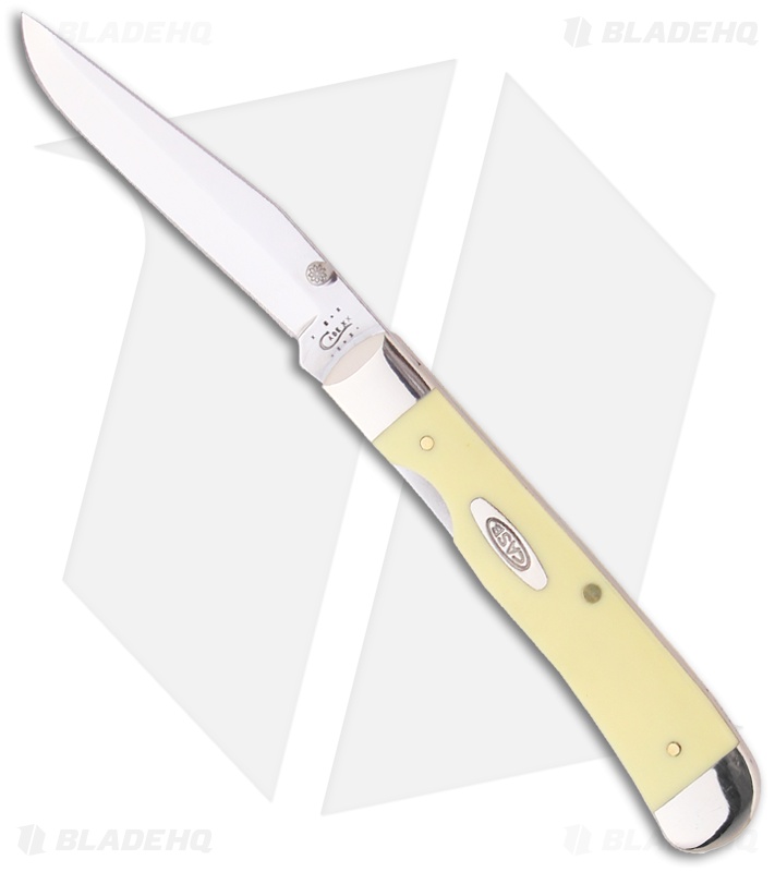 Case TrapperLock Knife 4.125" Yellow (3154L CV) 00111 - Blade HQ