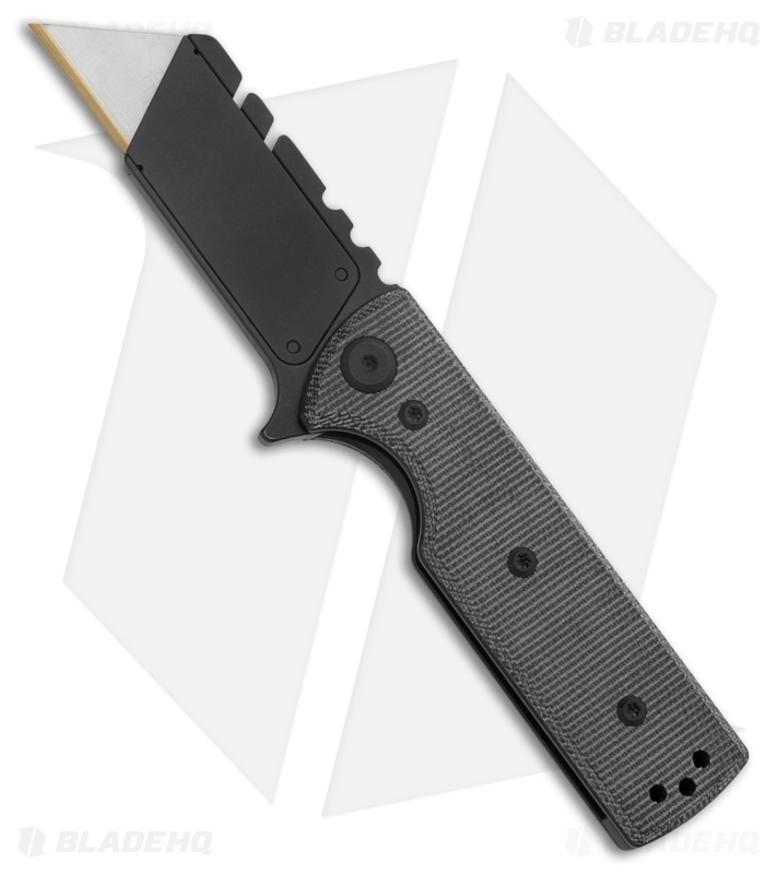 Chaves C.H.U.B. Flipper Utility Knife Black Micarta Black