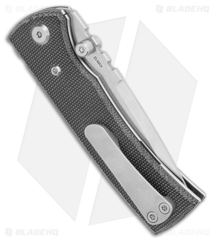 Chaves Redencion 229 Black Micarta Drop Point Satin ELMAX