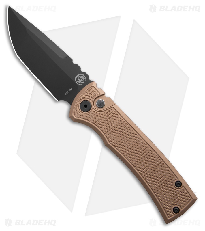 Chaves Redencion Auto Knife Double Stipple Spiral FDE | DLC