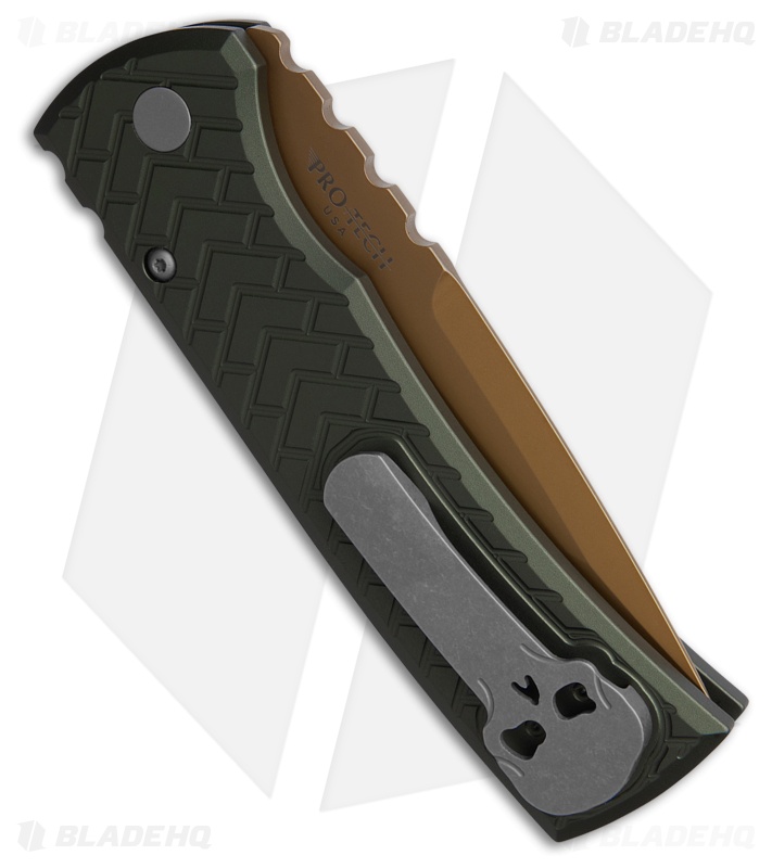 Chaves Knives Redencion Auto Knife - Tread Green - Copper