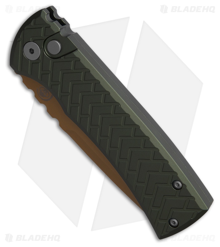 Chaves Knives Redencion Auto Knife - Tread Green - Copper