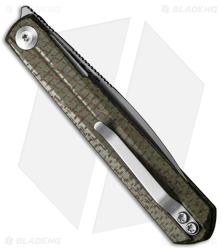 CIVIVI Clavi Liner Lock Knife Green Burlap Micarta-Blade HQ
