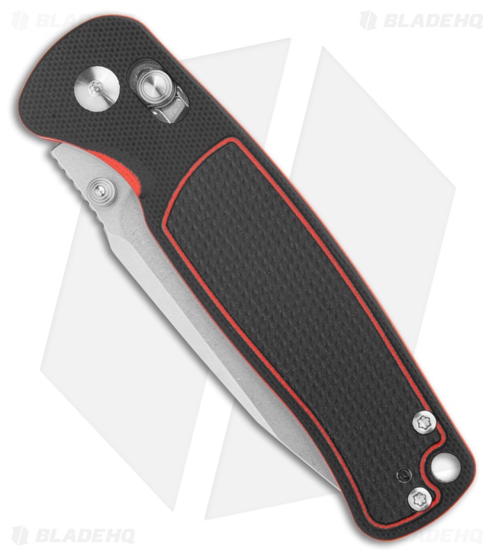 CJRB Shale Crossbar Lock Knife | Black/Red G-10 + AR-RPM9