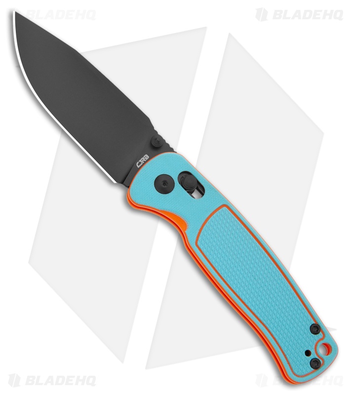 CJRB Shale Crossbar Lock Knife | Blue/Orange G-10 + AR-RPM9