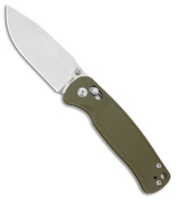 CJRB Shale Crossbar Lock Knife | Green G-10 + Satin AR-RPM9