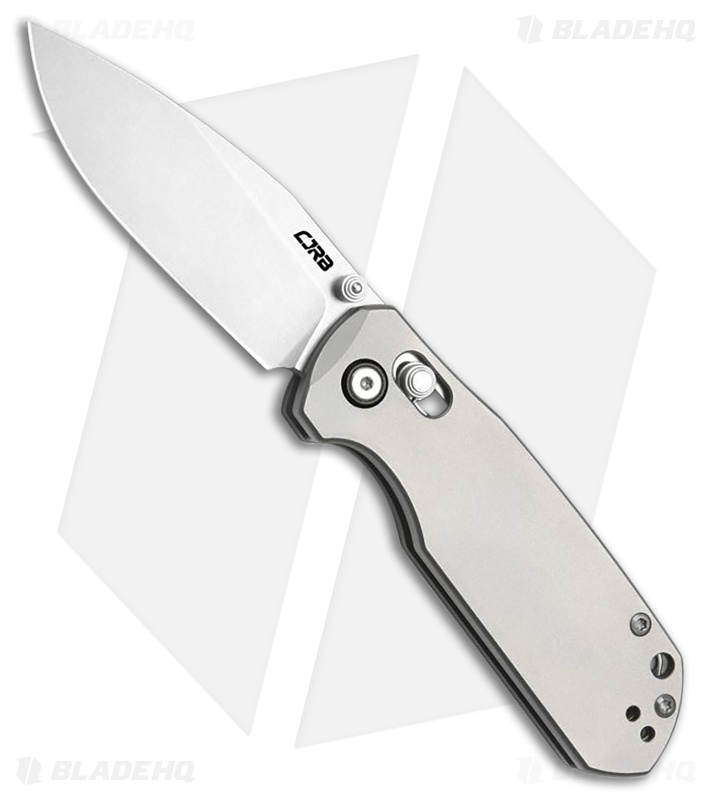 CJRB Maximal Crossbar Lock Knife Titanium Stonewash