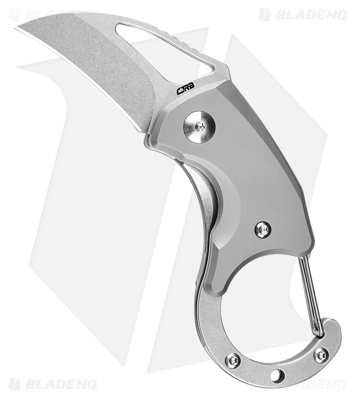 CJRB Anansi Liner Lock Carabiner Knife Titanium SW
