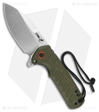 CJRB Tundra Liner Lock Knife Green G-10 (3.8" Stonewash)