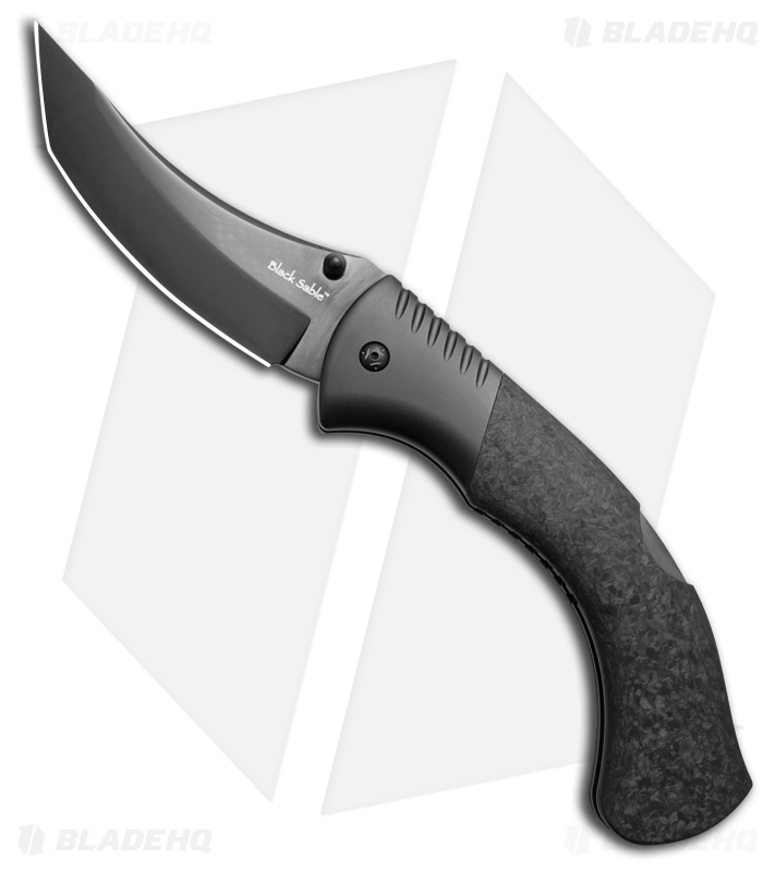 Cold Steel 60 Series: Black Sable Knife Carbon Fiber Black