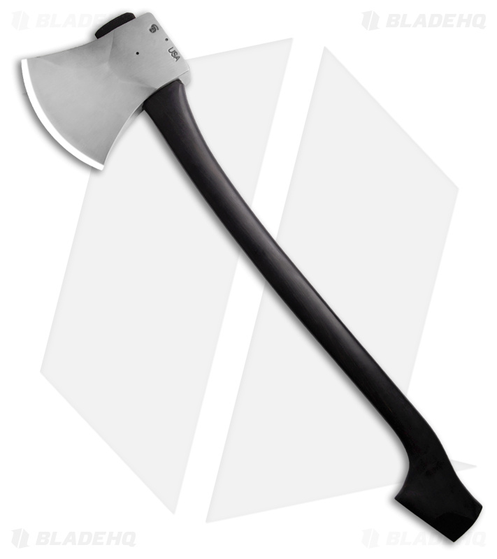 Conrad Blacksmithing Custom Racing Axe Ebony Wood - Blade HQ