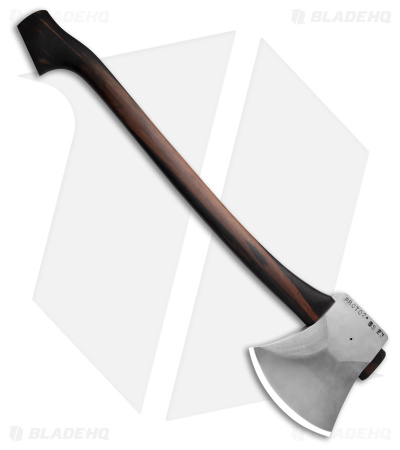 Conrad Blacksmithing Custom Racing Axe Ebony Wood - Blade HQ