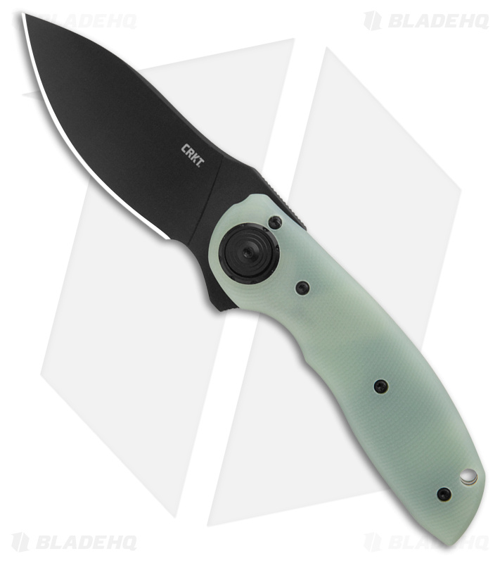 CRKT Bot Assisted Deadbolt Liner Jade G-10 Black - Blade HQ
