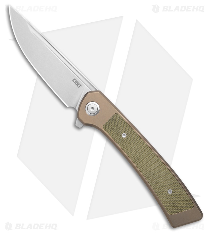 CRKT Q Frame Lock | Bronze Ti/Micarta | Stonewash
