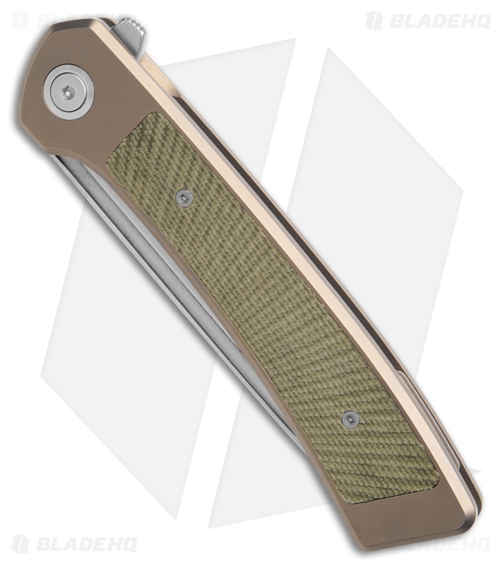 CRKT Q Frame Lock | Bronze Ti/Micarta | Stonewash