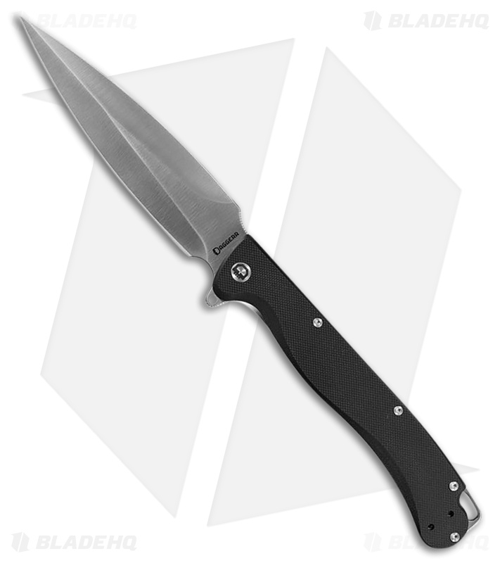Daggerr Knives Vendetta Frame Lock Knife Black G-10/Steel Satin