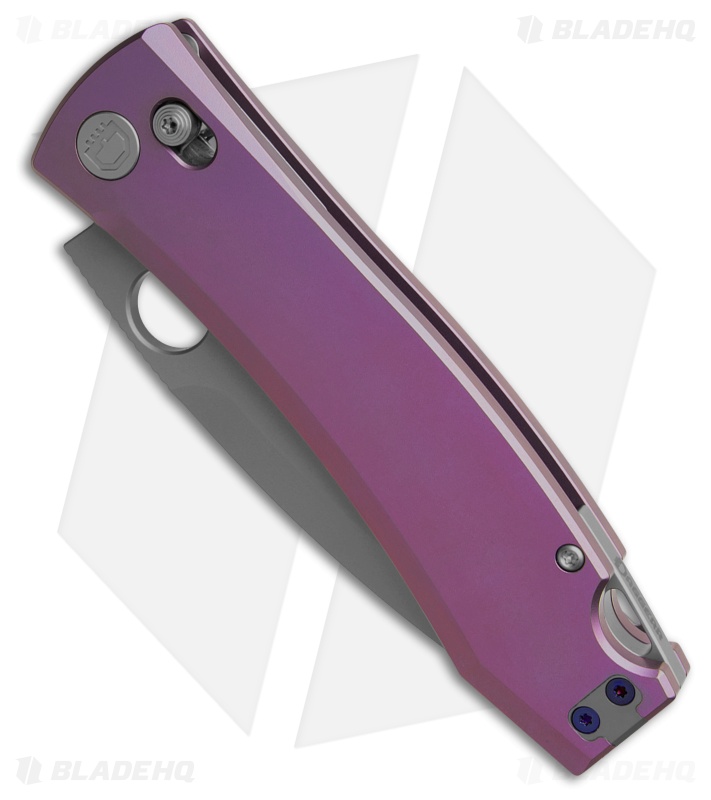 Daggerr Knives Nightmare X-Lock Purple Ti Drop Point SW M390