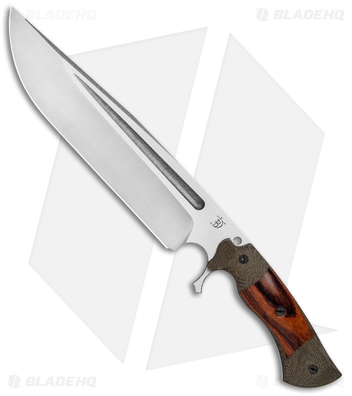 Dark Timber Knives Cave Bear | Ironwood/Green Micarta + Satin | Blade HQ