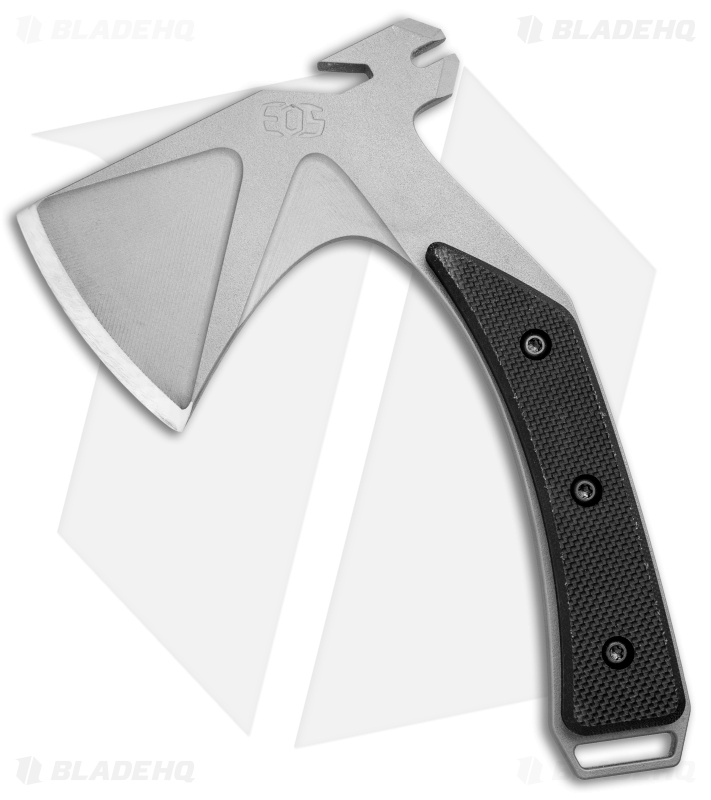 EOS Shorty 7.75" Camping Hatchet Axe Black G-10 - Blade HQ