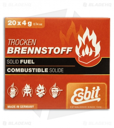 Esbit Solid Fuel Tablets 20 x 4g 00102000 - Blade HQ