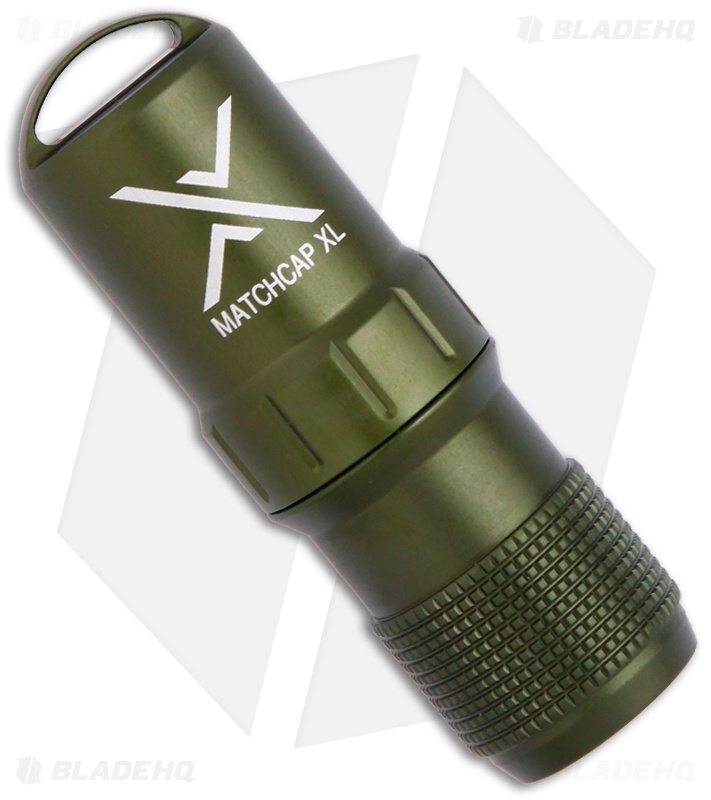 Exotac MATCHCAP XL Survival Matchcase Waterproof Capsule (Olive Drab ...