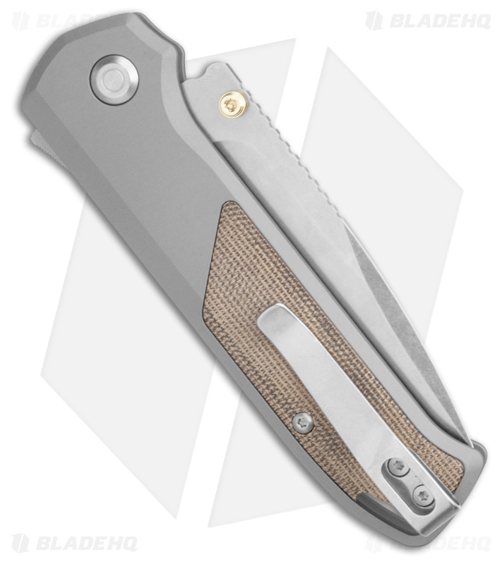 Flytanium Arcade Knife Gray Alum/Micarta (SW) - Blade HQ