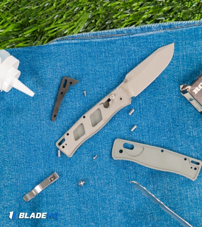 Flytanium BEEF Crossbar Lock Fire Red G-10 SW 14C28N