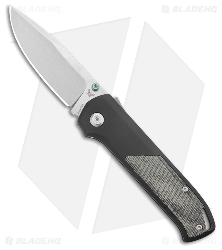 Flytanium Arcade Knife | Black Aluminum + Black Micarta (SW)