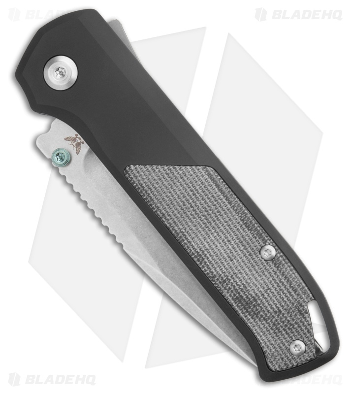 Flytanium Arcade Knife | Black Aluminum + Black Micarta (SW)