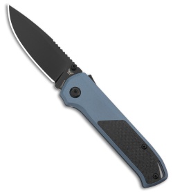 Flytanium Arcade Knife Blue Aluminum + Carbon Fiber (Black)