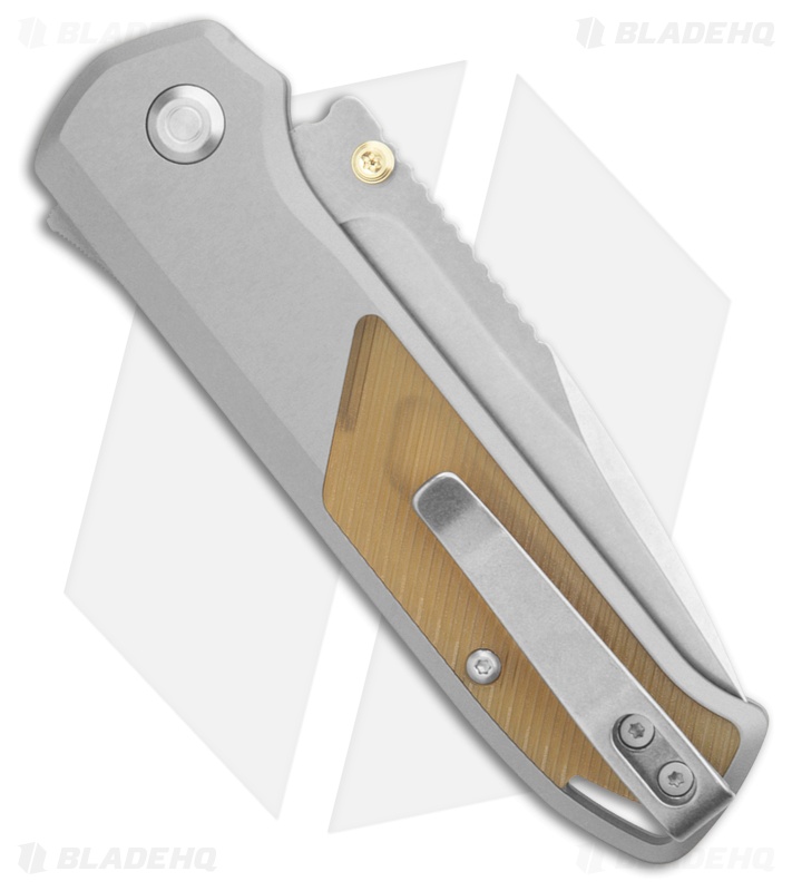 Flytanium Arcade Knife Gray Aluminum + Yellow Ultem SW