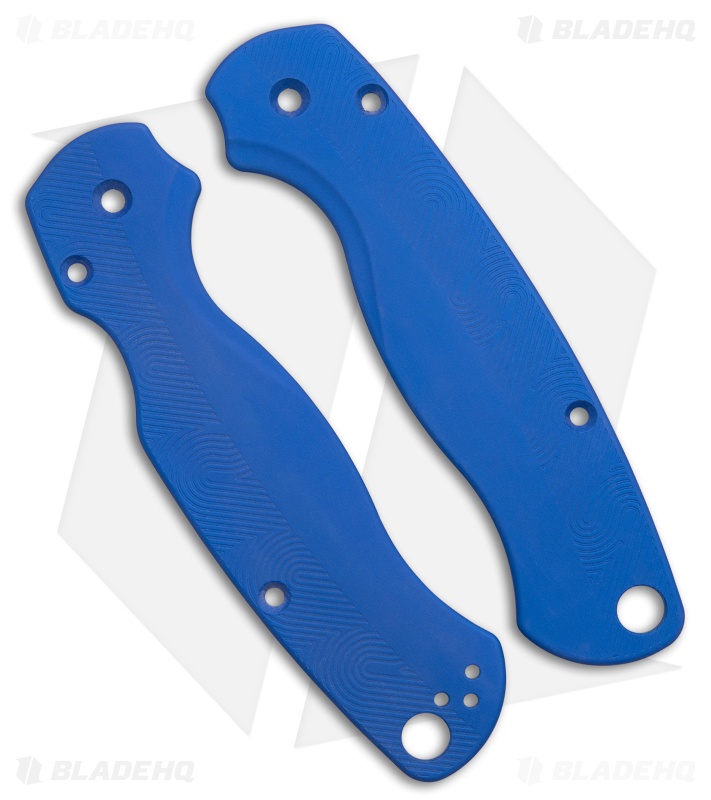 Flytanium Custom Loop Scales for Spyderco Paramilitary 2 - Static Blue - Blade HQ