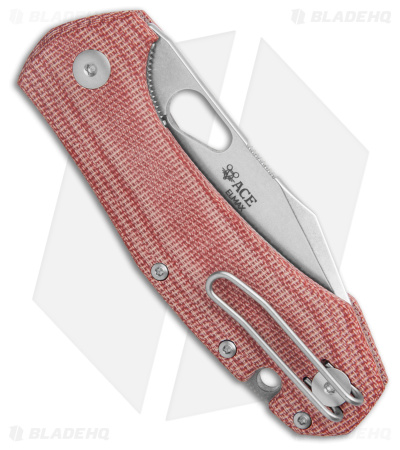 GiantMouse Vox/Anso ACE Atelier Red Micarta (SW) - Blade HQ