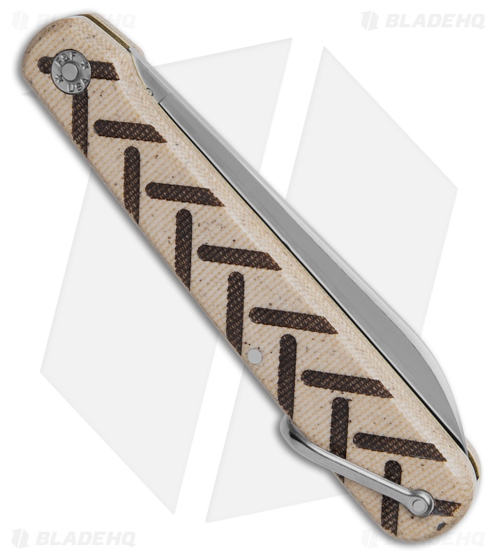 GEC Farm & Field Tractor Knife Traction Jigged Muslin Micarta