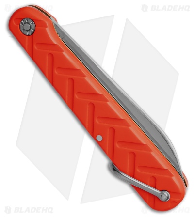 GEC Farm & Field Tractor Knife Traction Jigged Orange Delrin