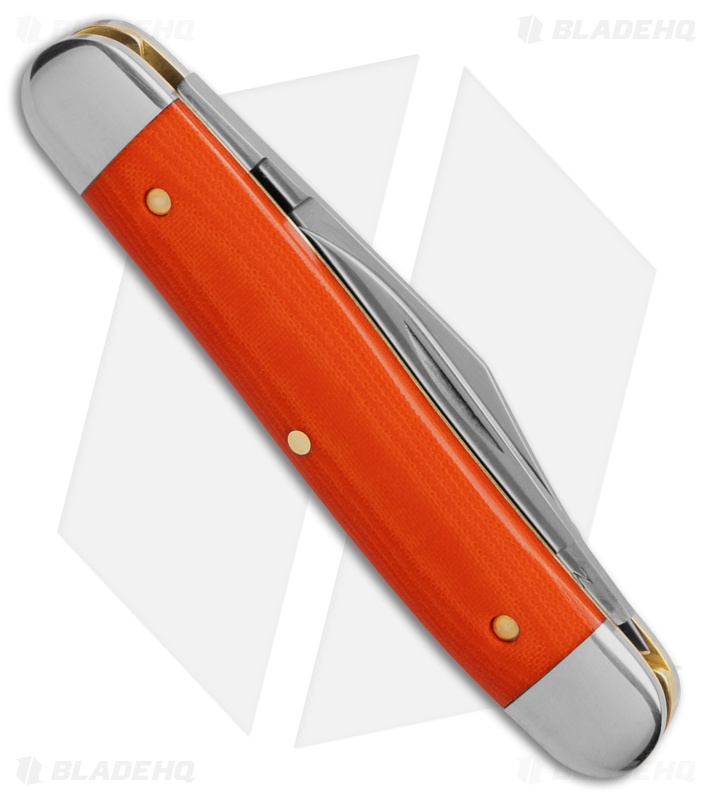 GEC Tidoute Cutlery #66 Lil' Cowboy Ember Orange Micarta