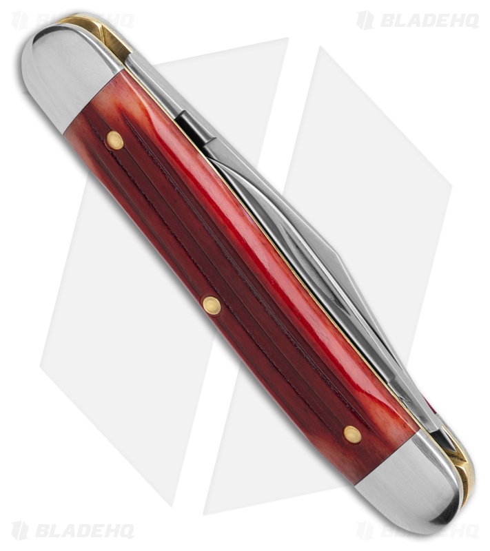 GEC Tidoute Cutlery #66 Lil' Cowboy Ember Ruby Red Bone