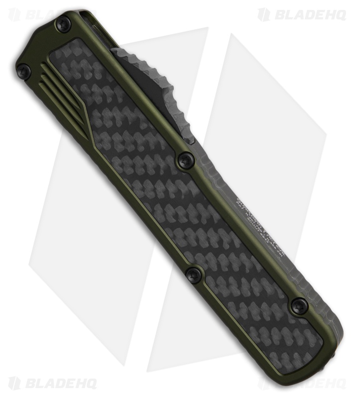 Guardian Tactical Scout OTF Knife OD Green Aluminum/CF Black