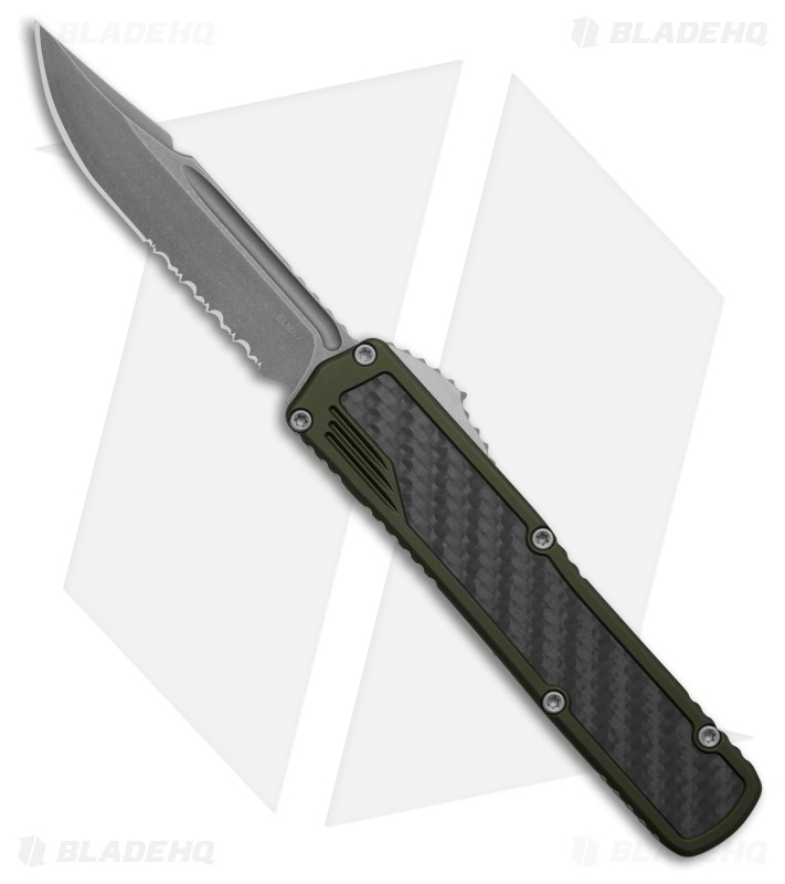 Guardian Tactical Scout OTF Knife OD Green Al/CF SW Serr